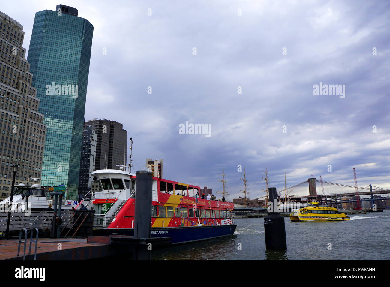 Ferries docking at Pier 11, New York City, NY, USA Stock Photo - Alamy