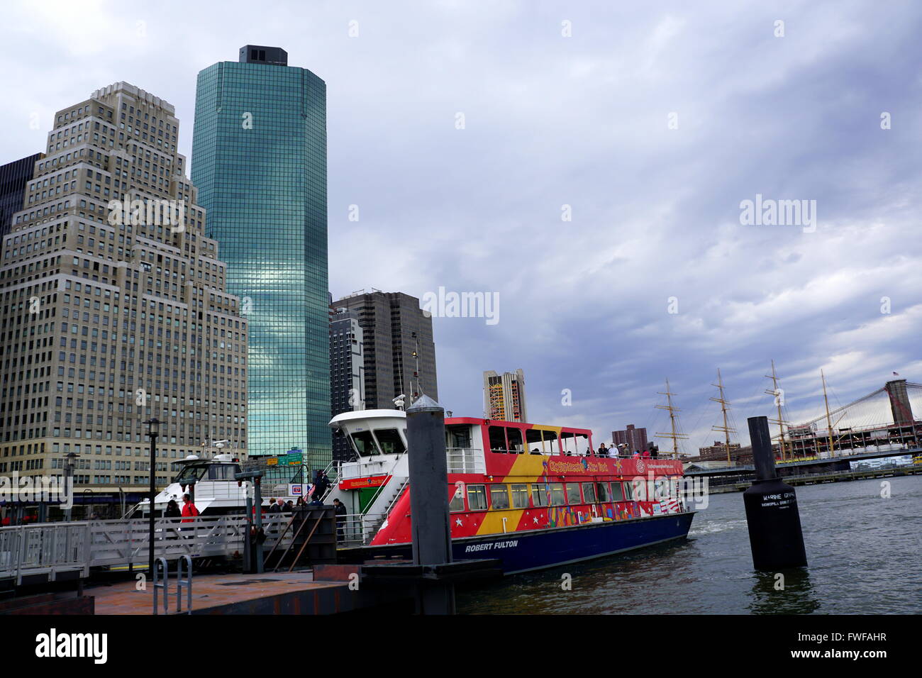 Ferries docking at Pier 11, New York City, NY, USA Stock Photo - Alamy