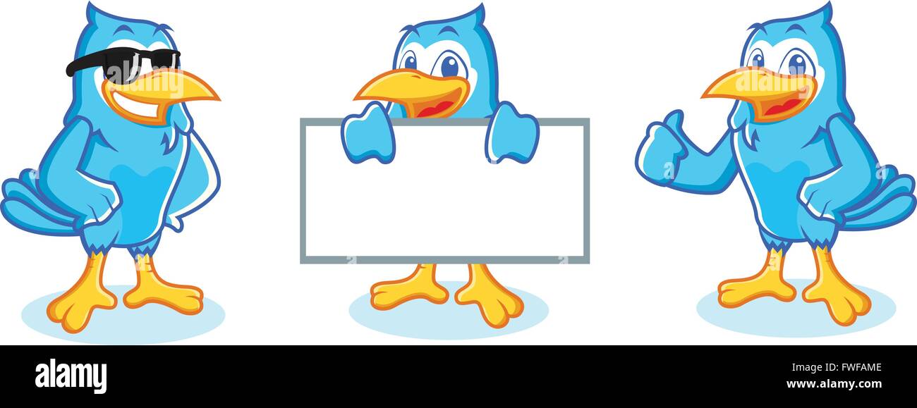 Blue Jay mascot happy Stock Vector Image & Art - Alamy