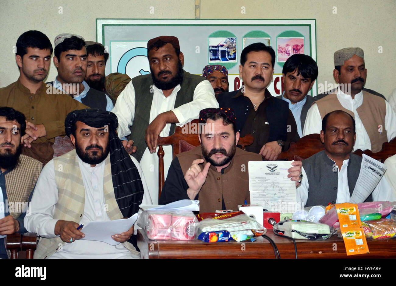 Anjuman-e-Tajran Balochistan leader, Rahim Agha addresses to media ...