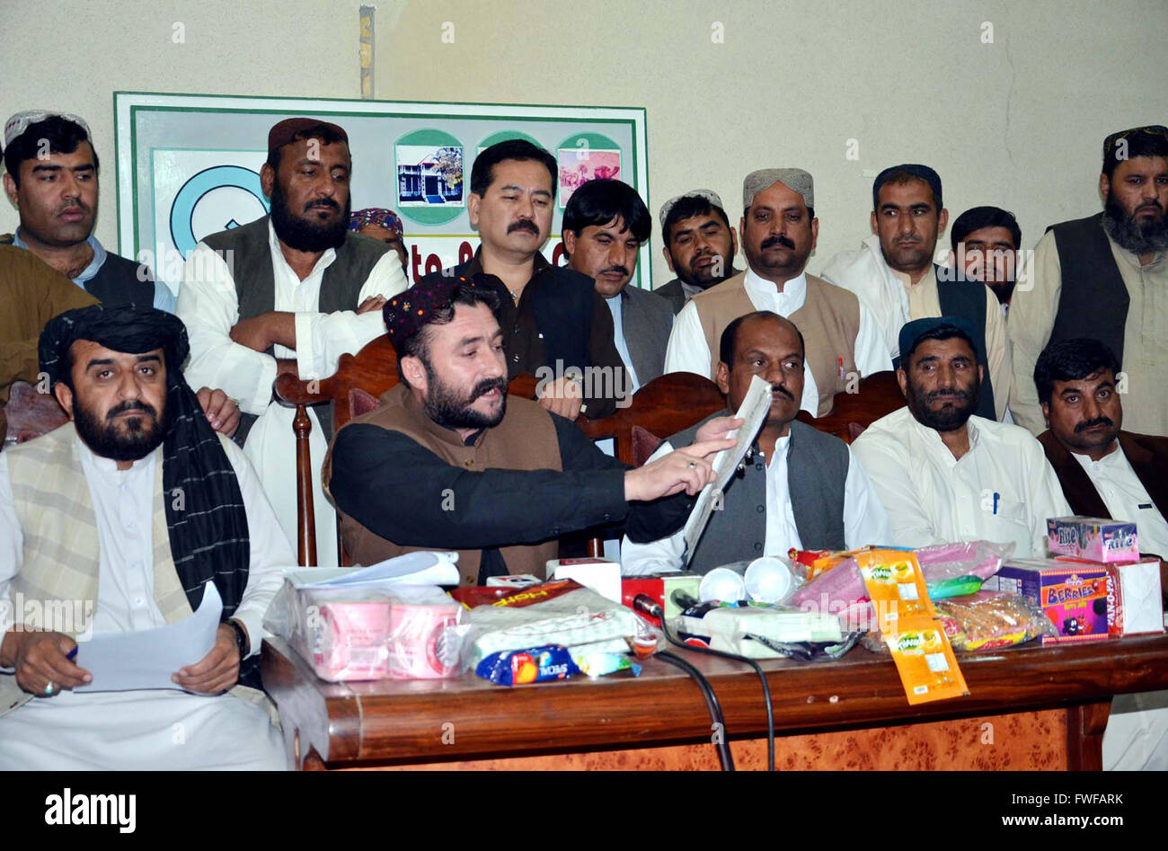 Anjuman-e-Tajran Balochistan leader, Rahim Agha addresses to media ...