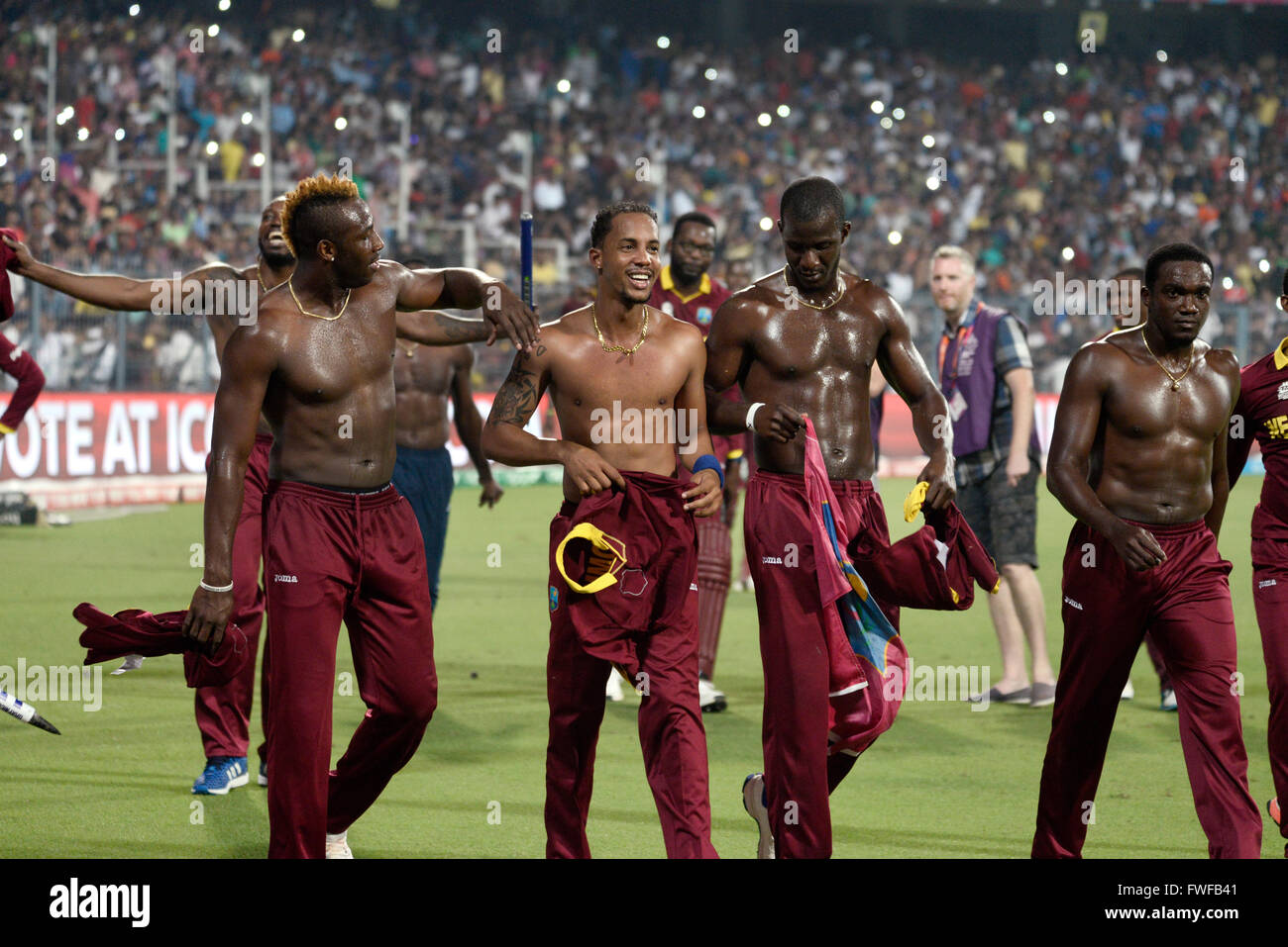 West Indies team celebrate their World T20 win, women team member also ...