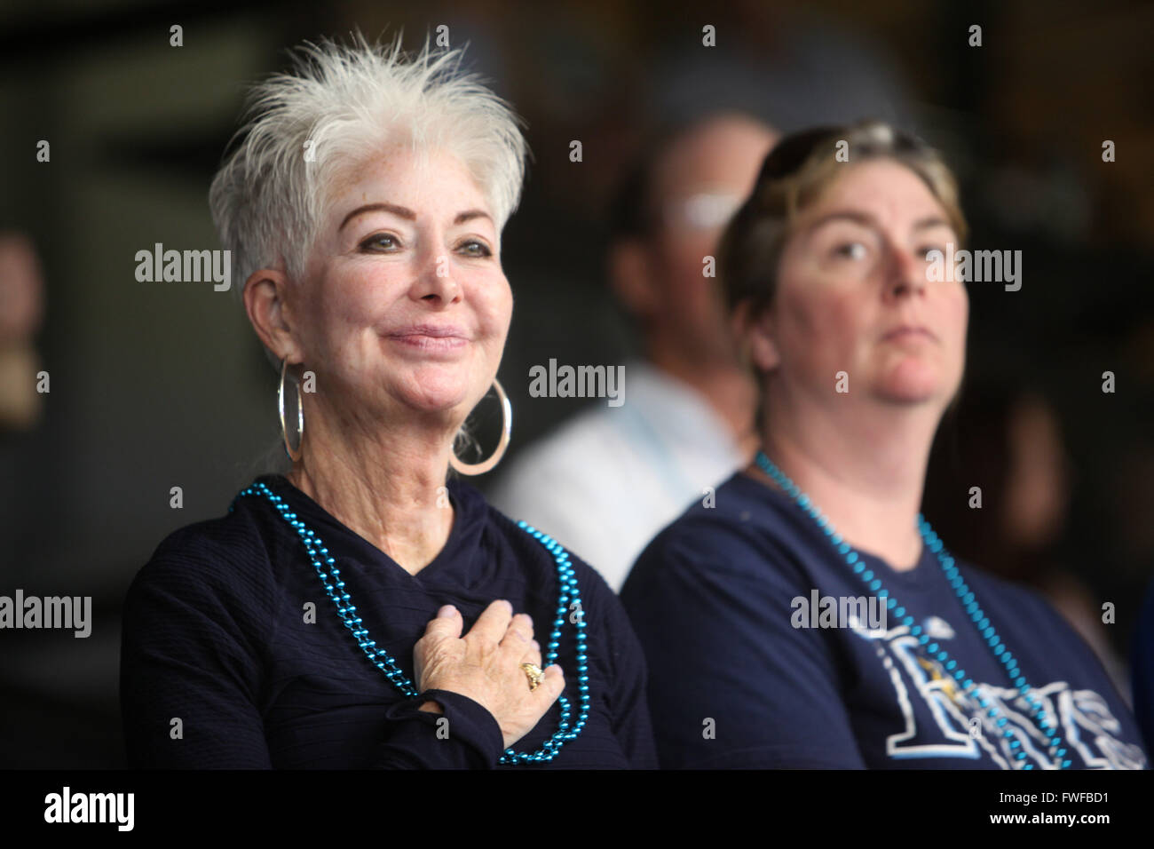 St. Petersburg, Florida, USA. 3rd Apr, 2016. Lynda Blaylock, and her ...