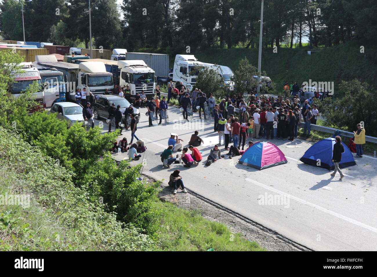 Road blockade hi-res stock photography and images - Alamy