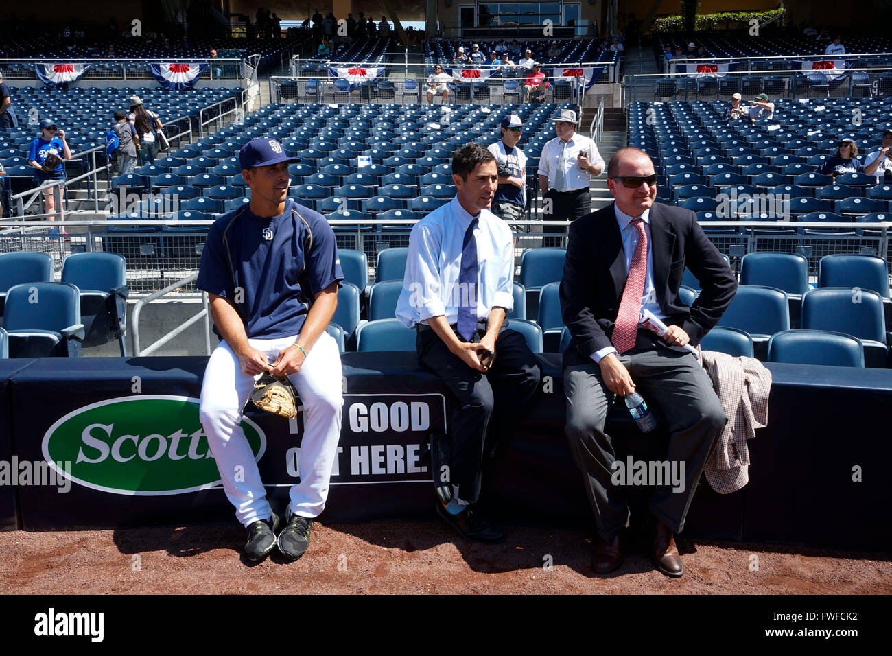 San Diego, CA, USA. 4th Apr, 2016. PADRES vs. DODGERS.Padres General ...