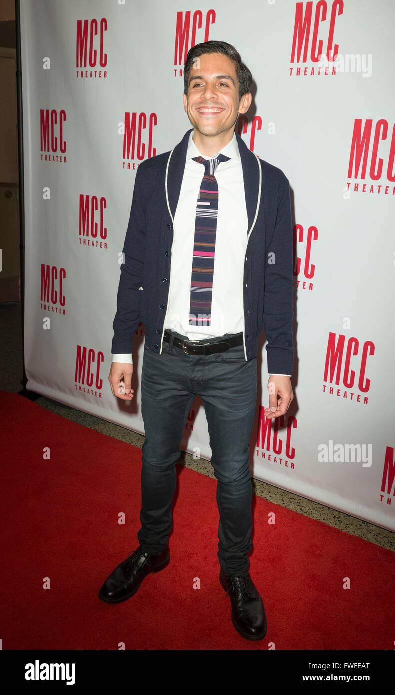 New York, NY, USA. 4th Apr, 2016. Matthew Lopez at arrivals for Miscast ...