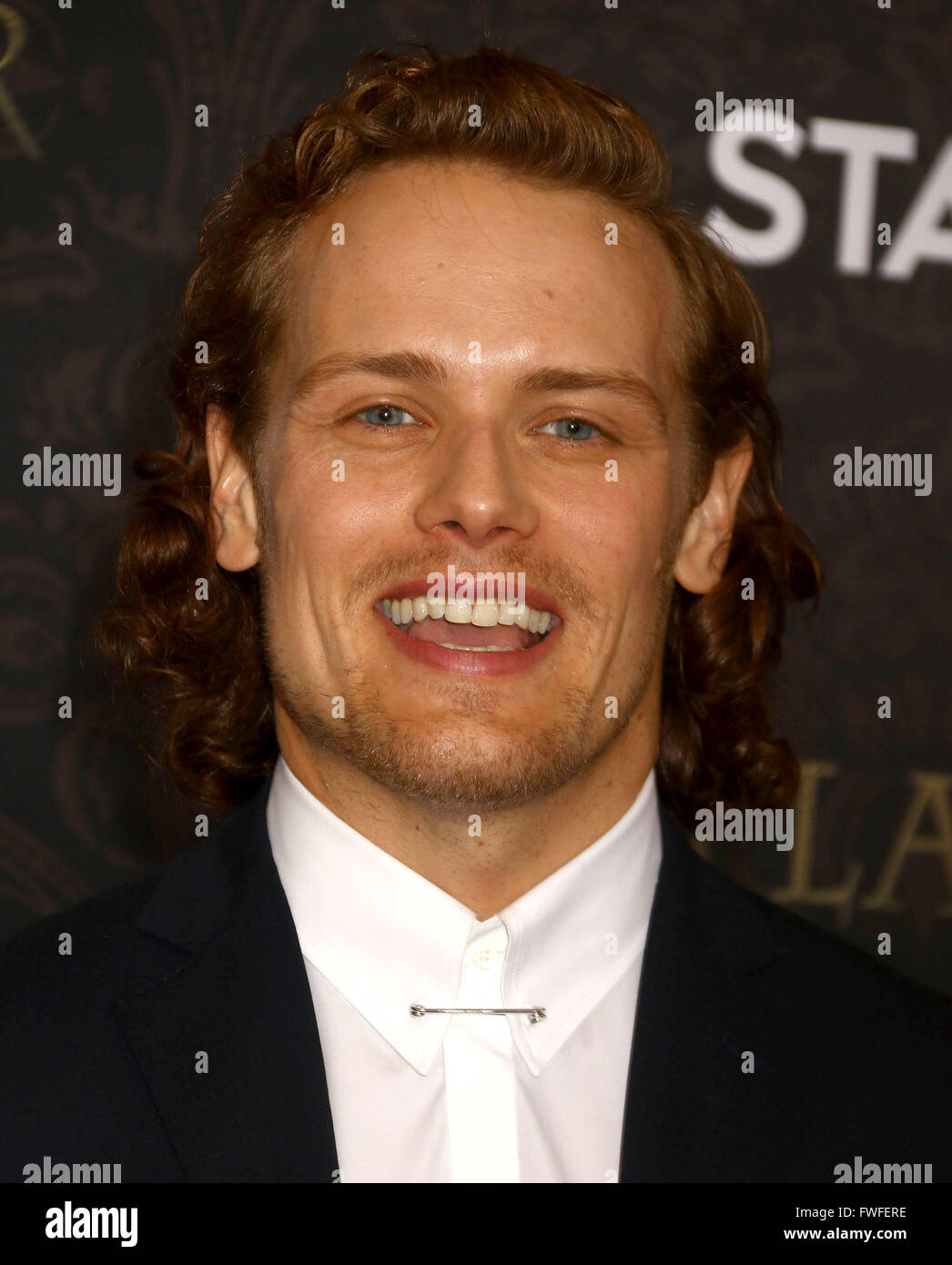 New York, USA. 4th Apr, 2016. Actor SAM HEUGHAN attends the New York ...