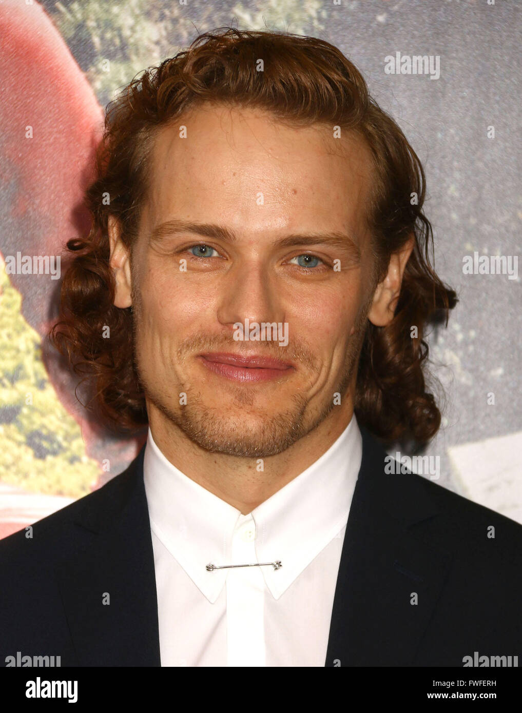 New York, USA. 4th Apr, 2016. Actor SAM HEUGHAN attends the New York ...