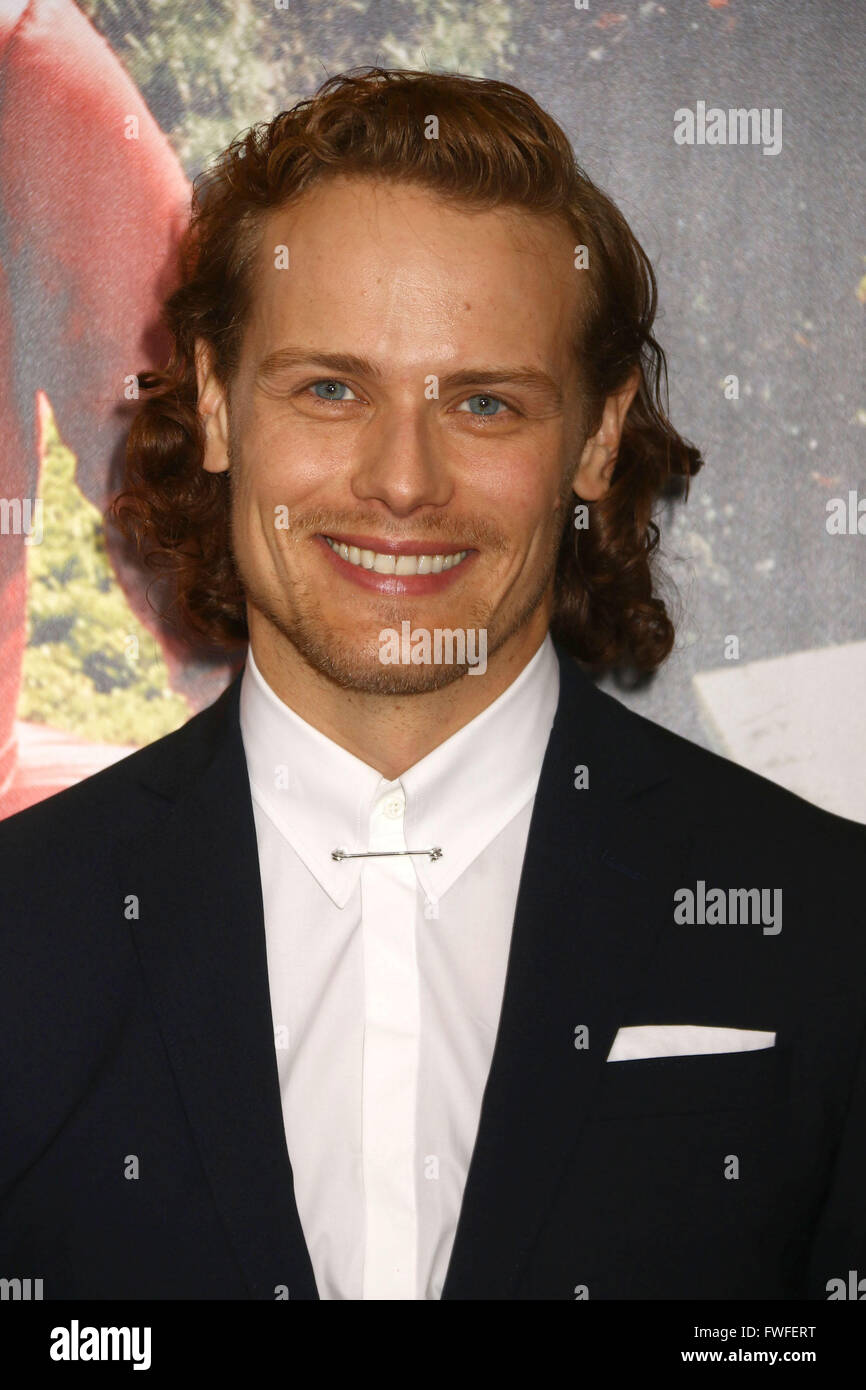 New York, USA. 4th Apr, 2016. Actor SAM HEUGHAN attends the New York ...