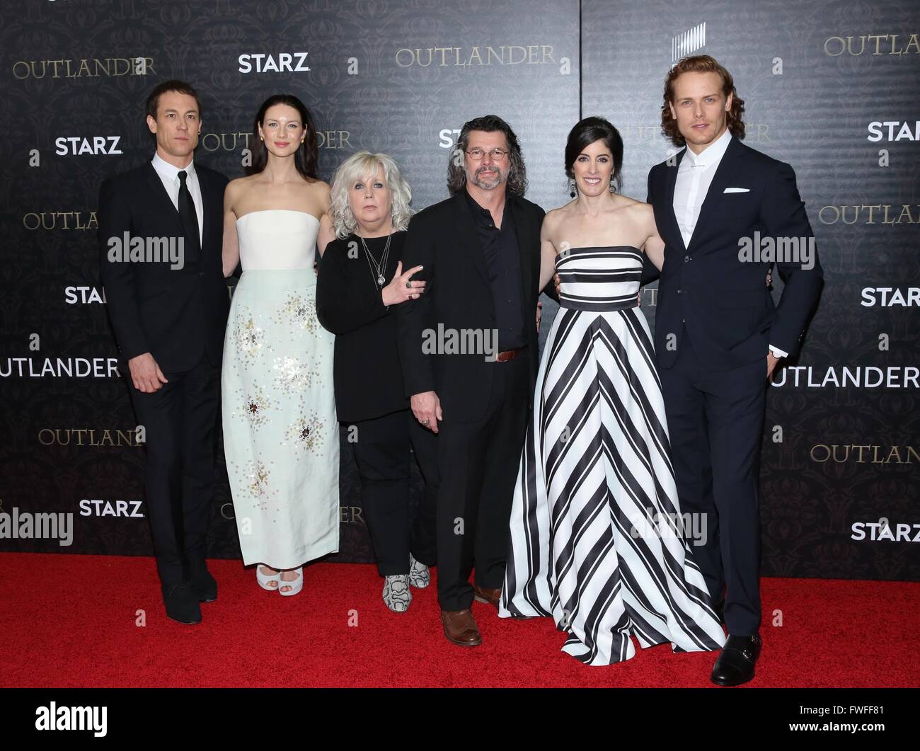 New York, NY, USA. 4th Apr, 2016. Tobias Menzies, Caitriona Balfe ...