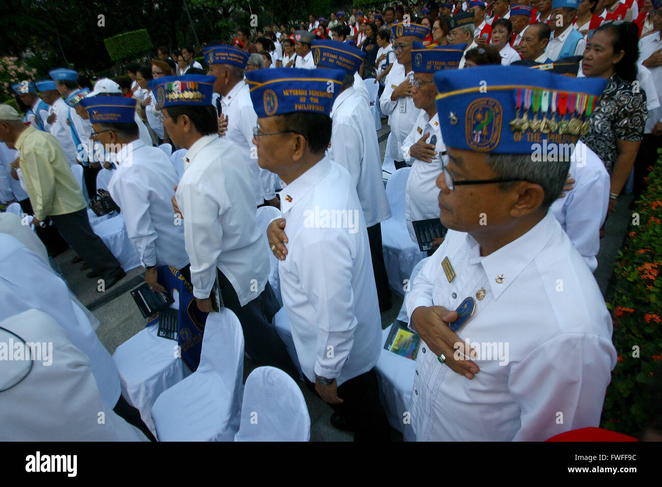 Taguig City, Philippines. 5th Apr, 2016. Filipino World War II veterans ...