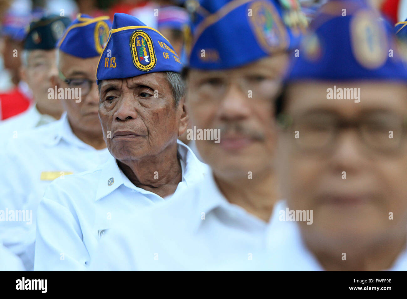 Taguig City, Philippines. 5th Apr, 2016. Filipino World War II veterans ...
