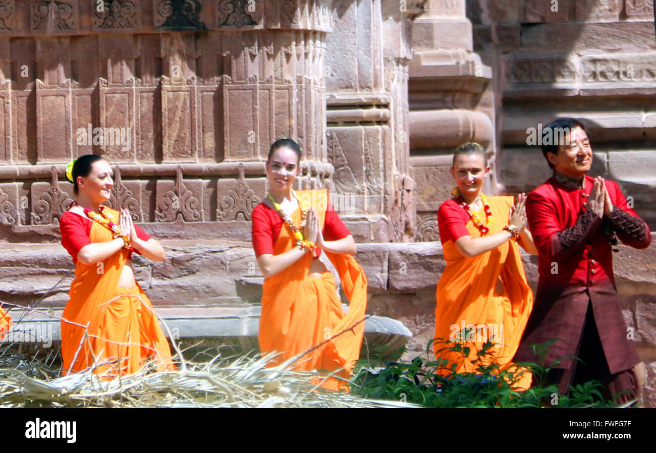 Jodhpur, India. 05th Apr, 2016. International action star Jackie Chan ...