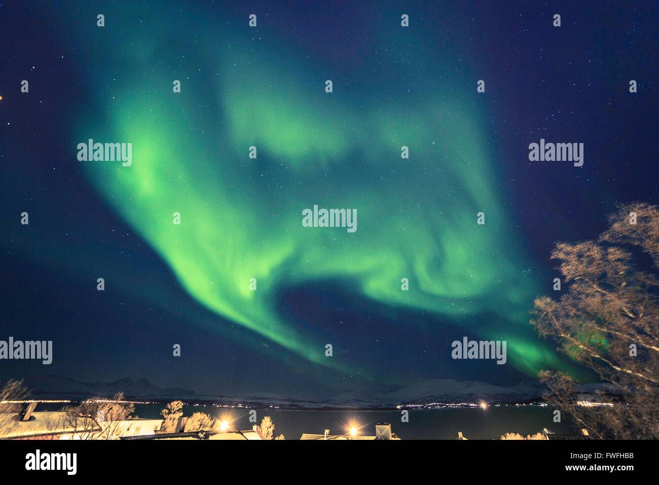 aurora over Orion, march 2016 Stock Photo - Alamy