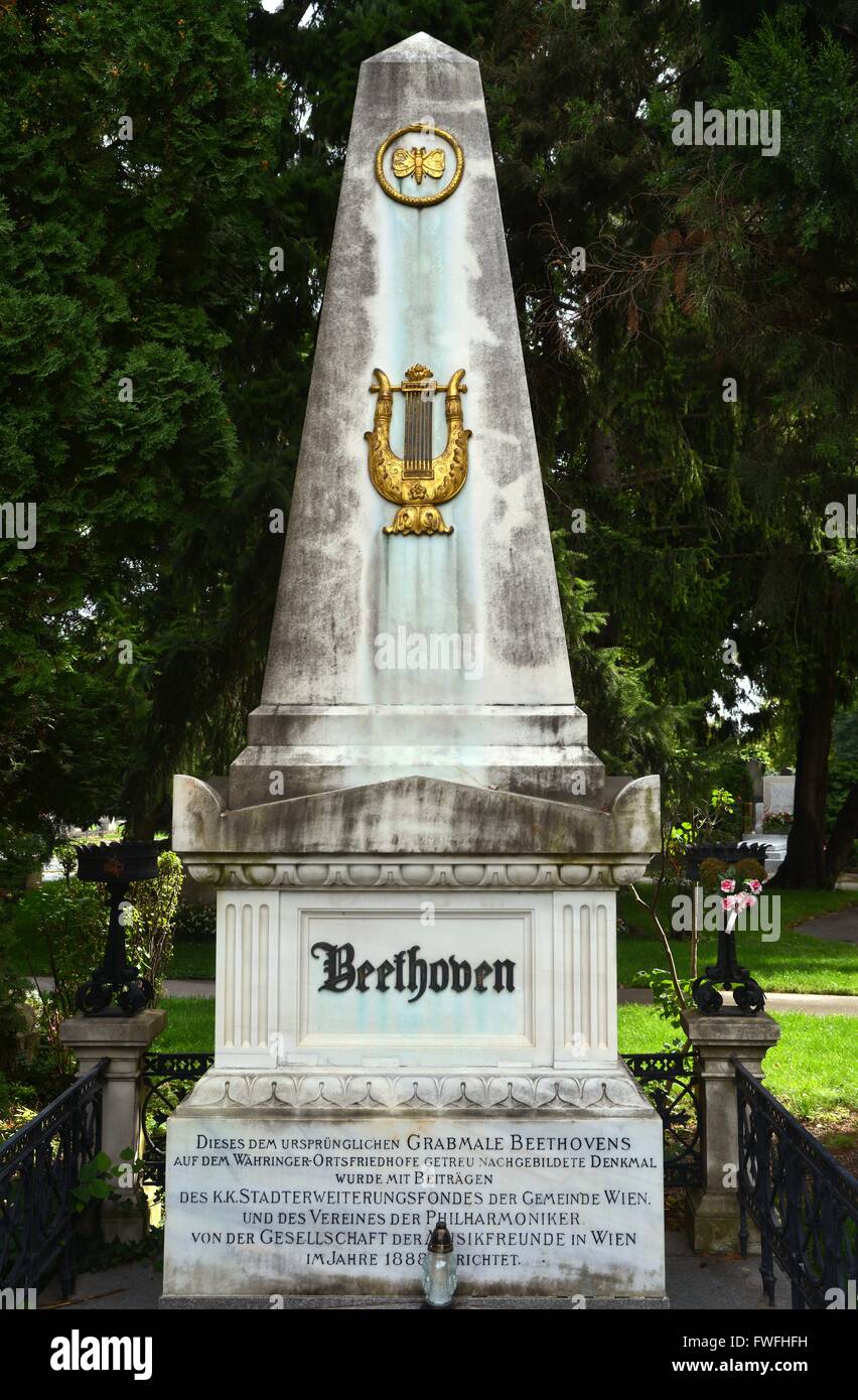 Grave of ludwig van beethoven hi-res stock photography and images - Alamy