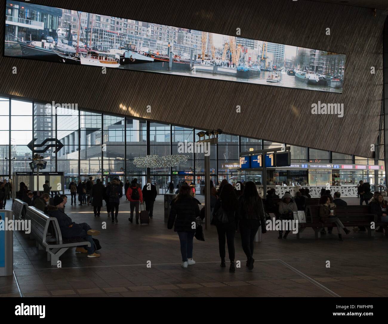 new central station Centraalstation in Rotterdam, 08.01.2016 Stock ...
