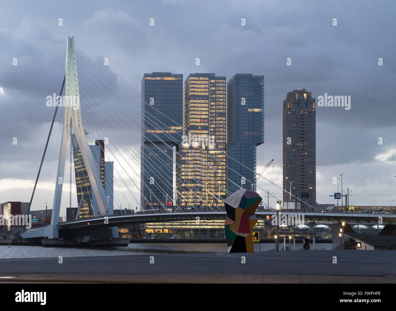 Erasmus bridge rotterdam 2016 hi-res stock photography and images - Alamy