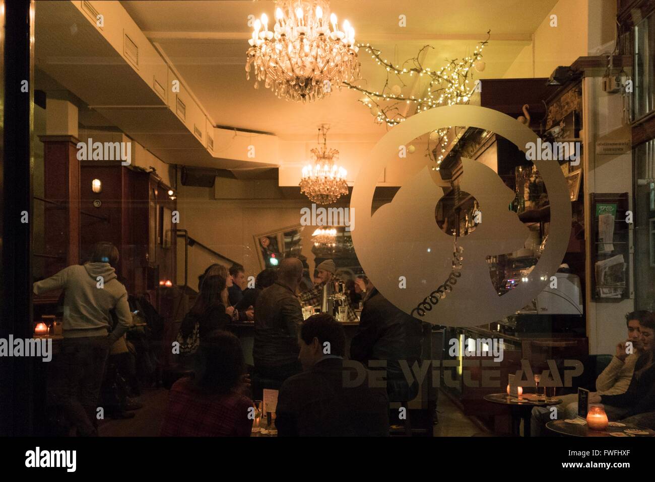 Bar De Witte App (white monkey) on nightlife street Witte de Withstraat ...