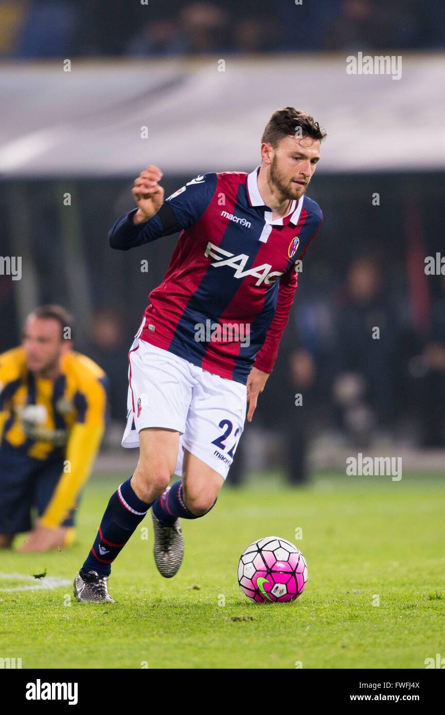 Bologna, Italy. 4th Apr, 2016. Luca Rizzo (Bologna) Football/Soccer ...