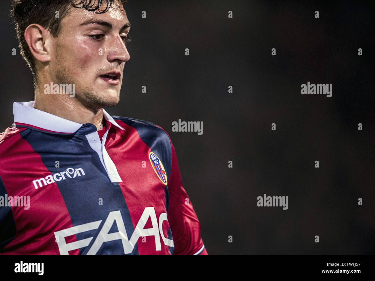 Bologna, Italy. 4th Apr, 2016. Alex Ferrari (Bologna) Football/Soccer ...