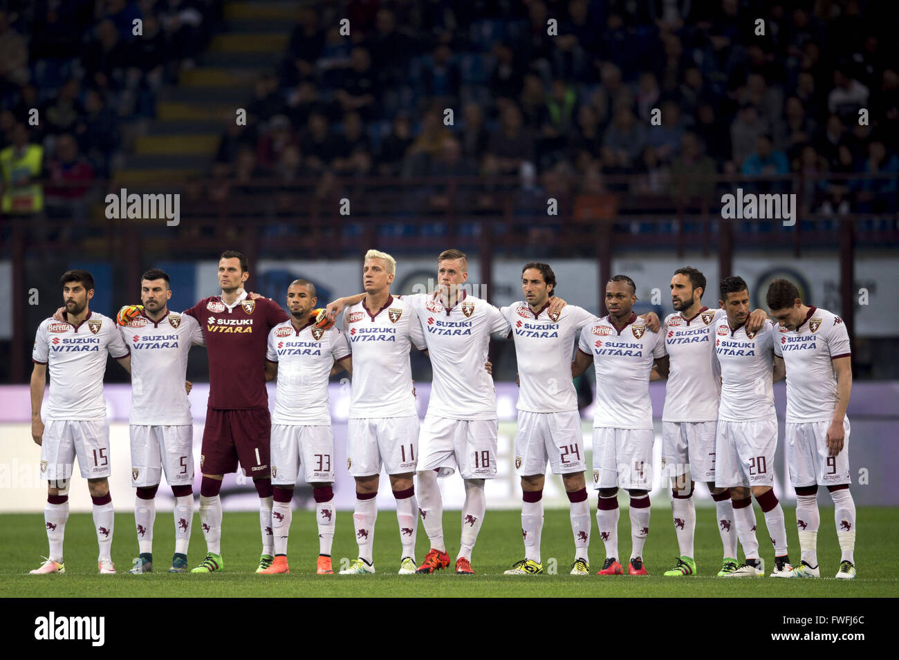 Torino team group line-up, APRIL 3, 2016 - Football / Soccer : Torino ...