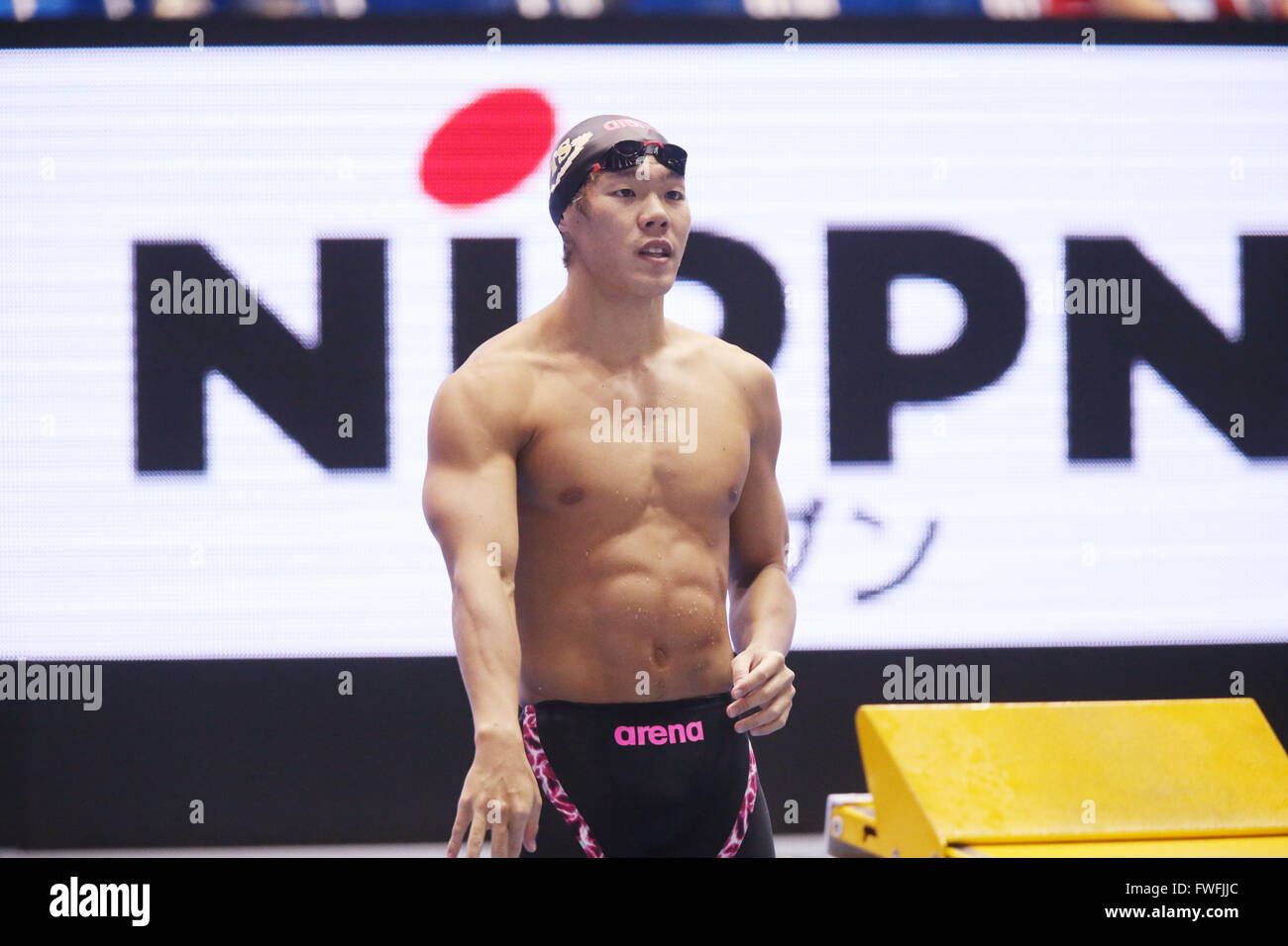 Tokyo, Japan. 4th Apr, 2016. Hayato Watanabe Swimming : Japan swimming ...