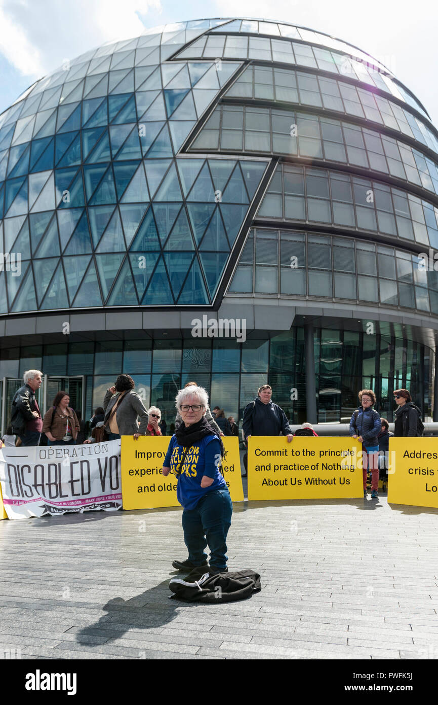 London, UK. 5 April 2016. Tara Flood, director, Alliance for Inclusive ...