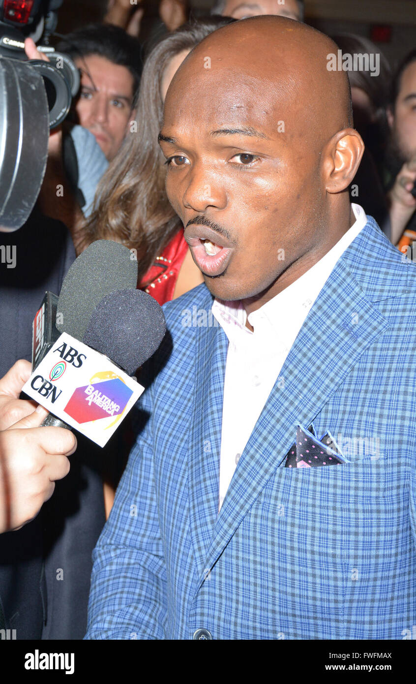Las Vegas, Nevada, USA. 5th Apr, 2016. Boxer Timothy Bradley attends ...