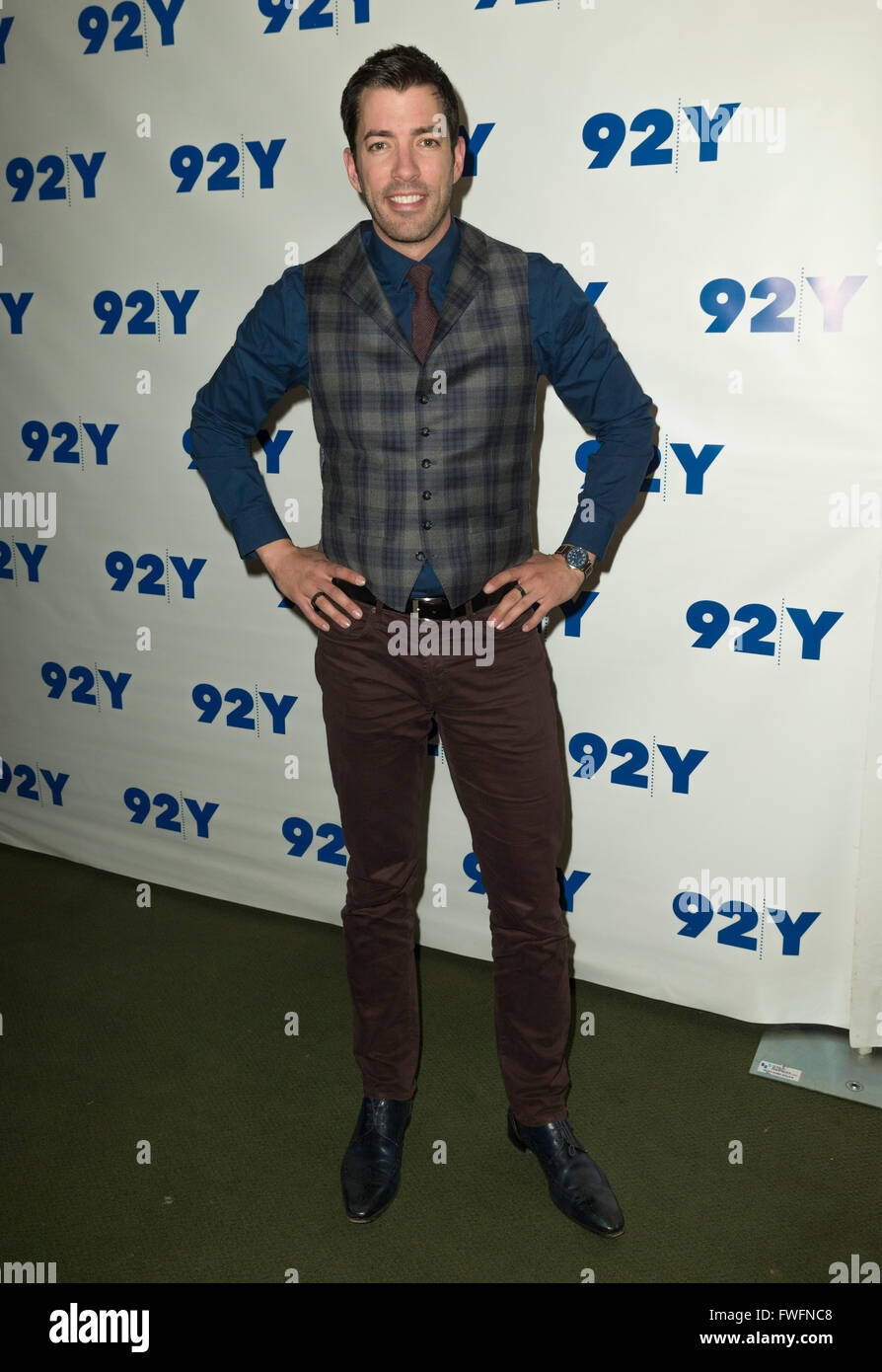 New York, NY USA - April 5, 2016: Drew Scott attends 92Y talks Willie ...