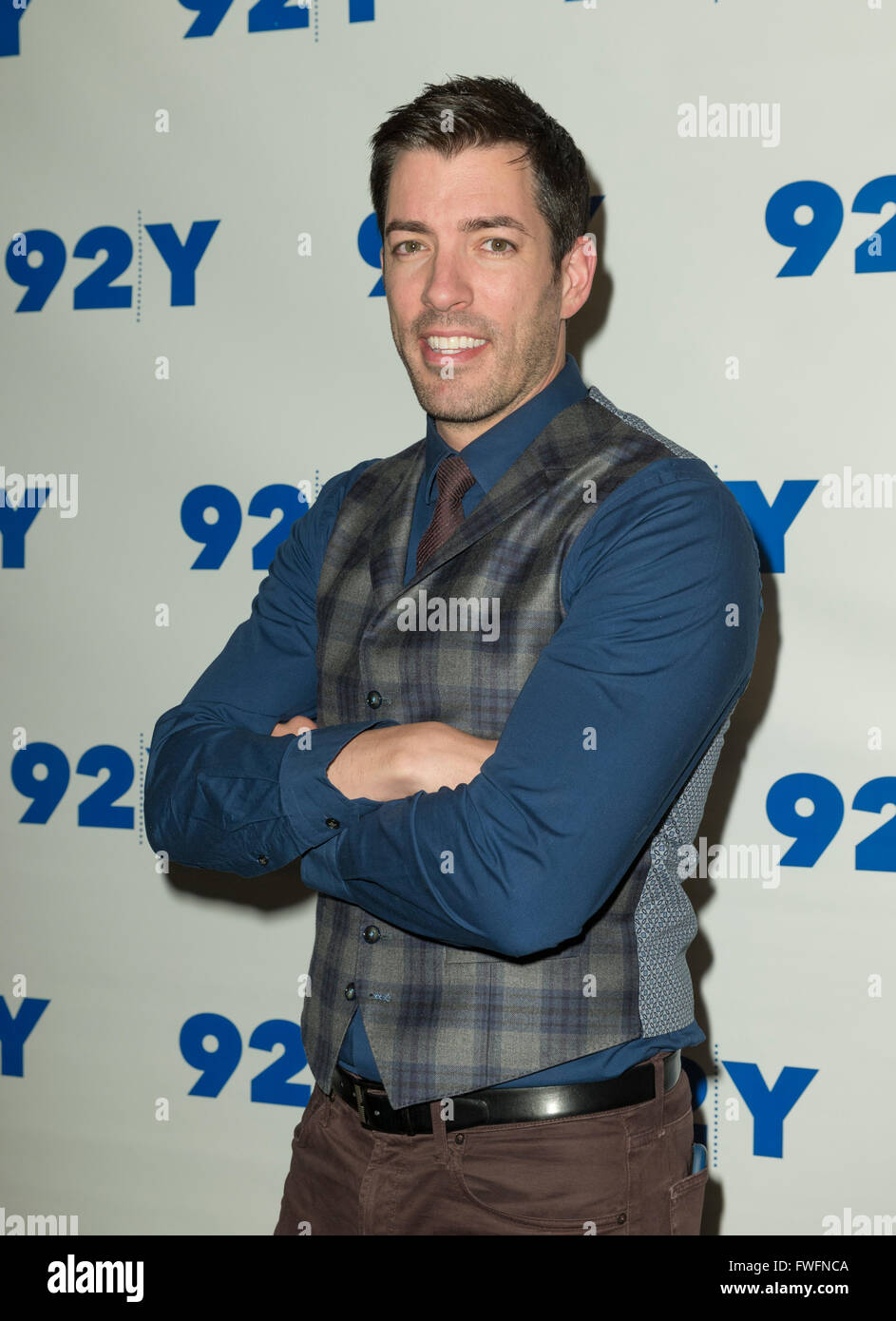 New York, NY USA - April 5, 2016: Drew Scott attends 92Y talks Willie ...