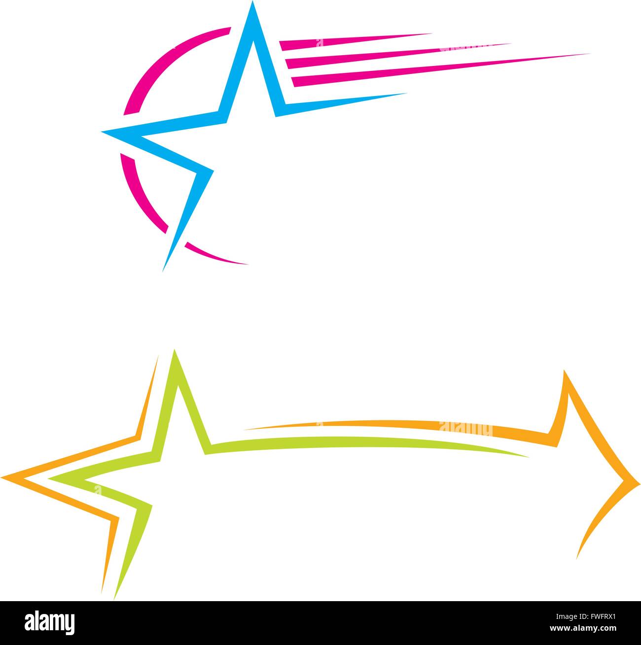 Star logos hi-res stock photography and images - Alamy