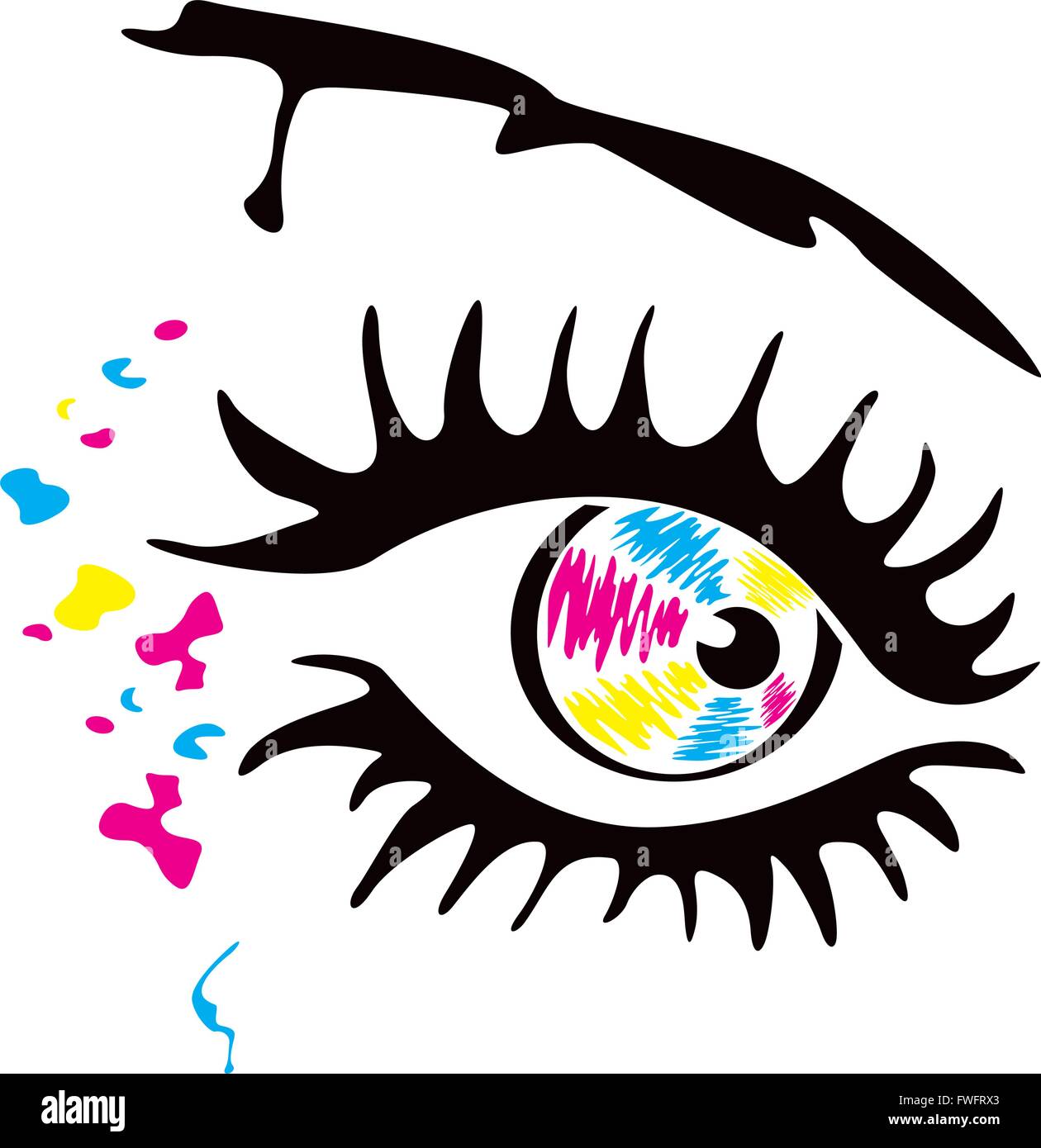 Yellow eye spots Cut Out Stock Images & Pictures - Alamy