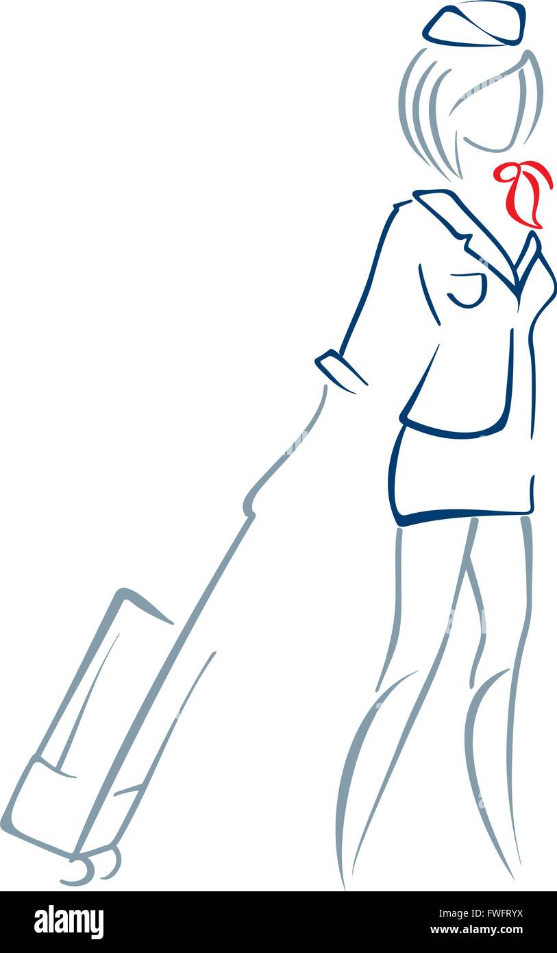 Air hostess Stock Vector Image & Art - Alamy Air hostess Stock Vector Image & Art - Alamy
