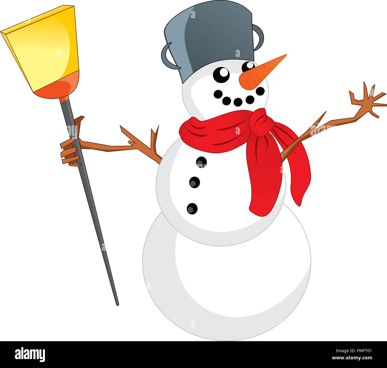 Snowman stick Stock Vector Images - Alamy