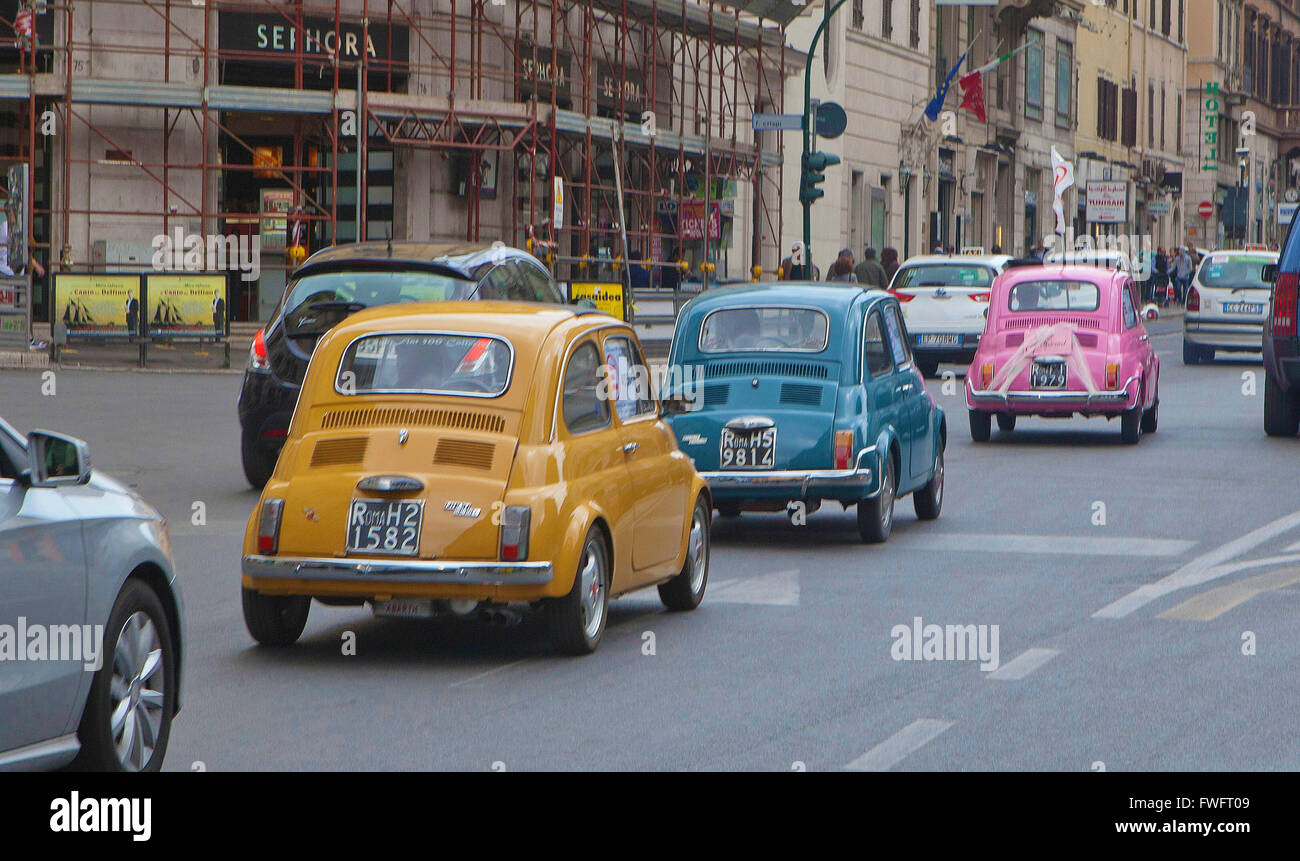 ROME,ITALY: Fiat 500 Stock Photo - Alamy