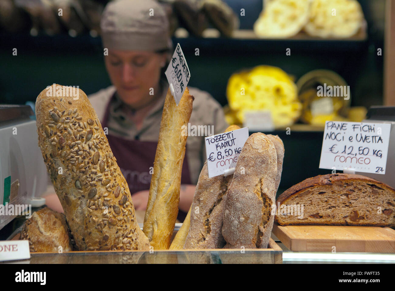 ROME,ITALY: Chef + Baker restaurant Stock Photo - Alamy