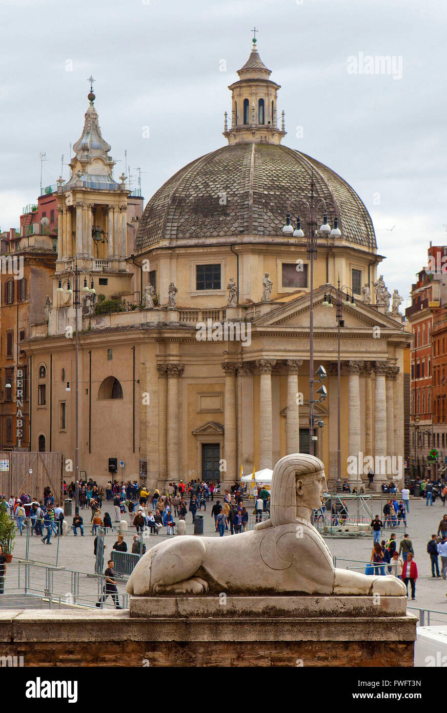 ROME,ITALY: Piazza del Popolo Stock Photo - Alamy