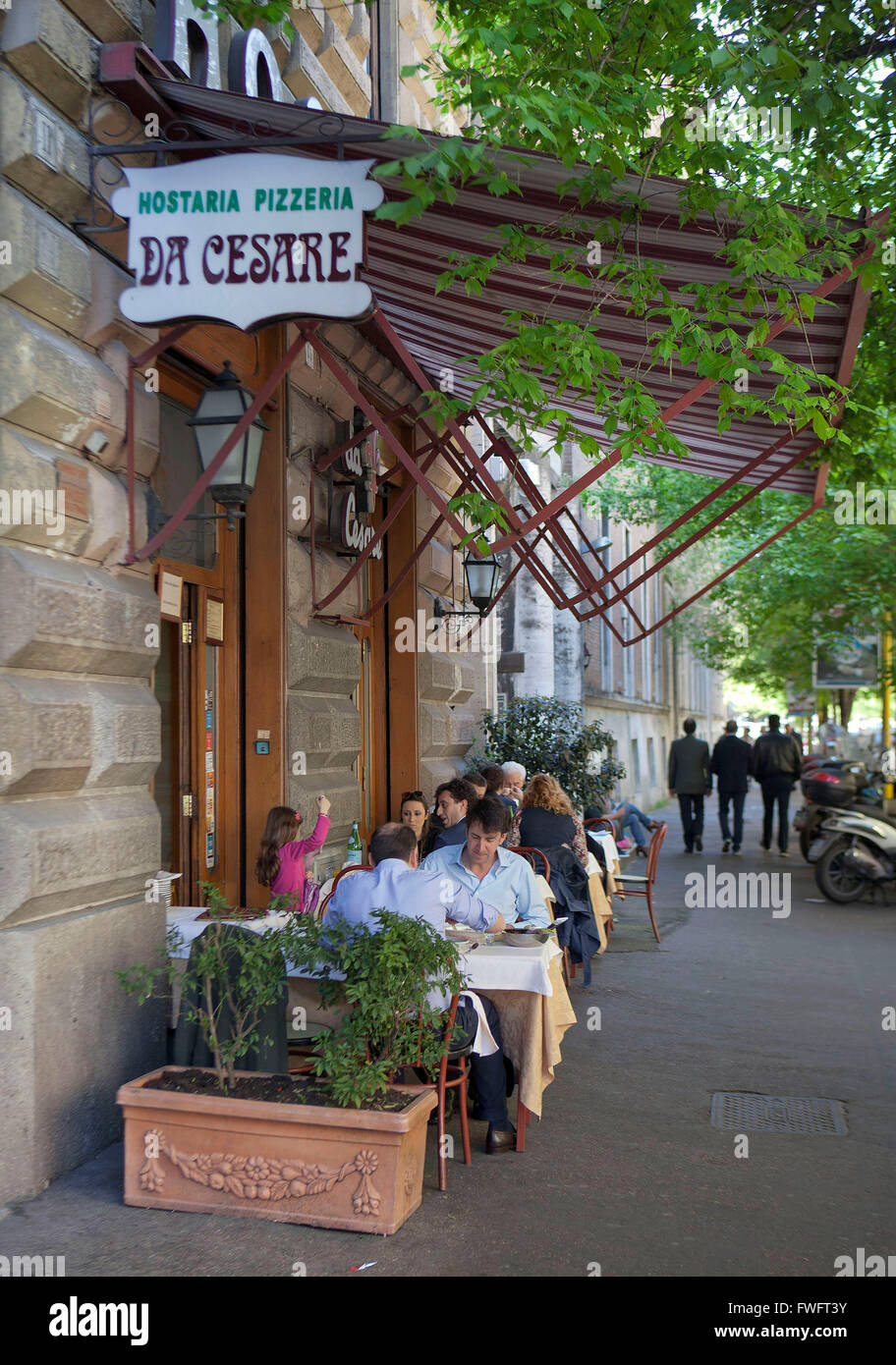 ROME,ITALY: Osteria Da Cesare Stock Photo - Alamy