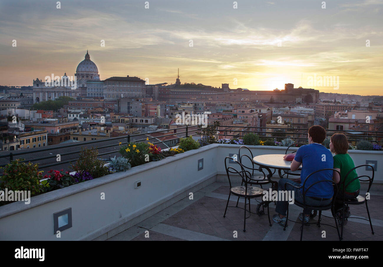 Rome,Italy: Vatican view from Hotel Atlante rooftop Stock Photo - Alamy