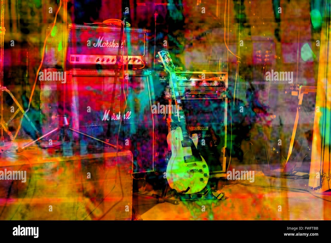 Musical Instruments Collage High Resolution Stock Photography and ...