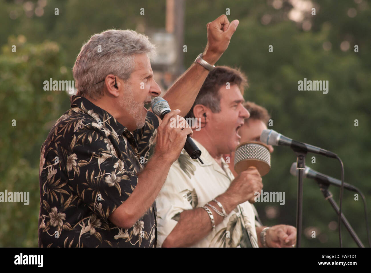 Johnny Maestro and the Brooklyn Bridge at an outdoor concert in ...