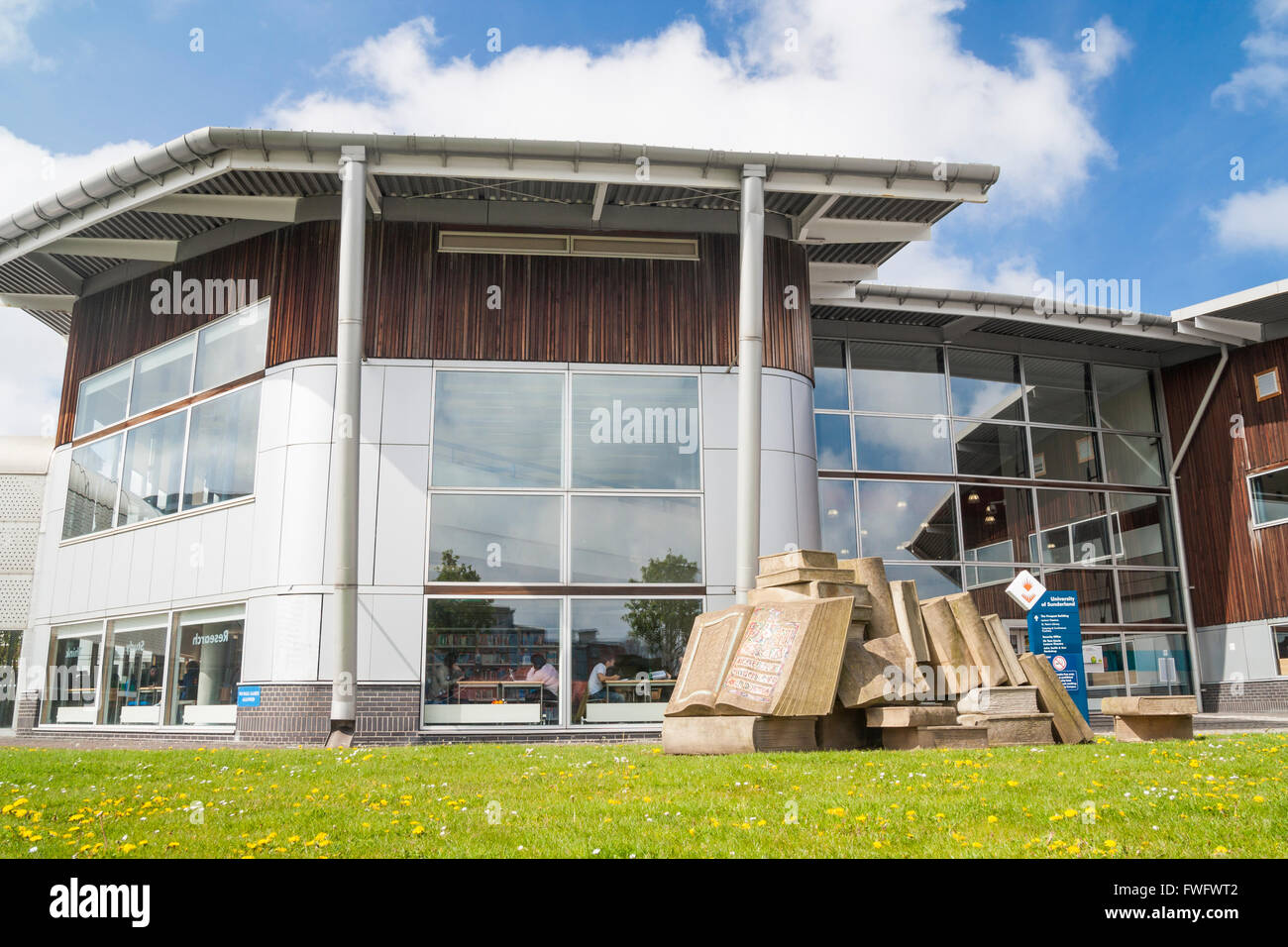Sunderland University library. Sunderland, England, UK Stock Photo - Alamy