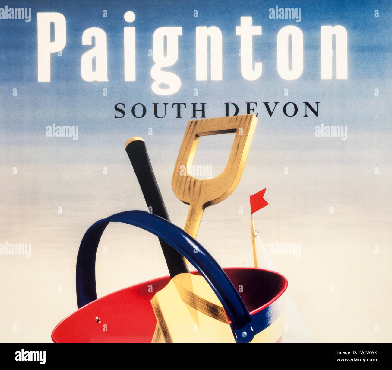 Vintage railway poster devon hi-res stock photography and images - Alamy