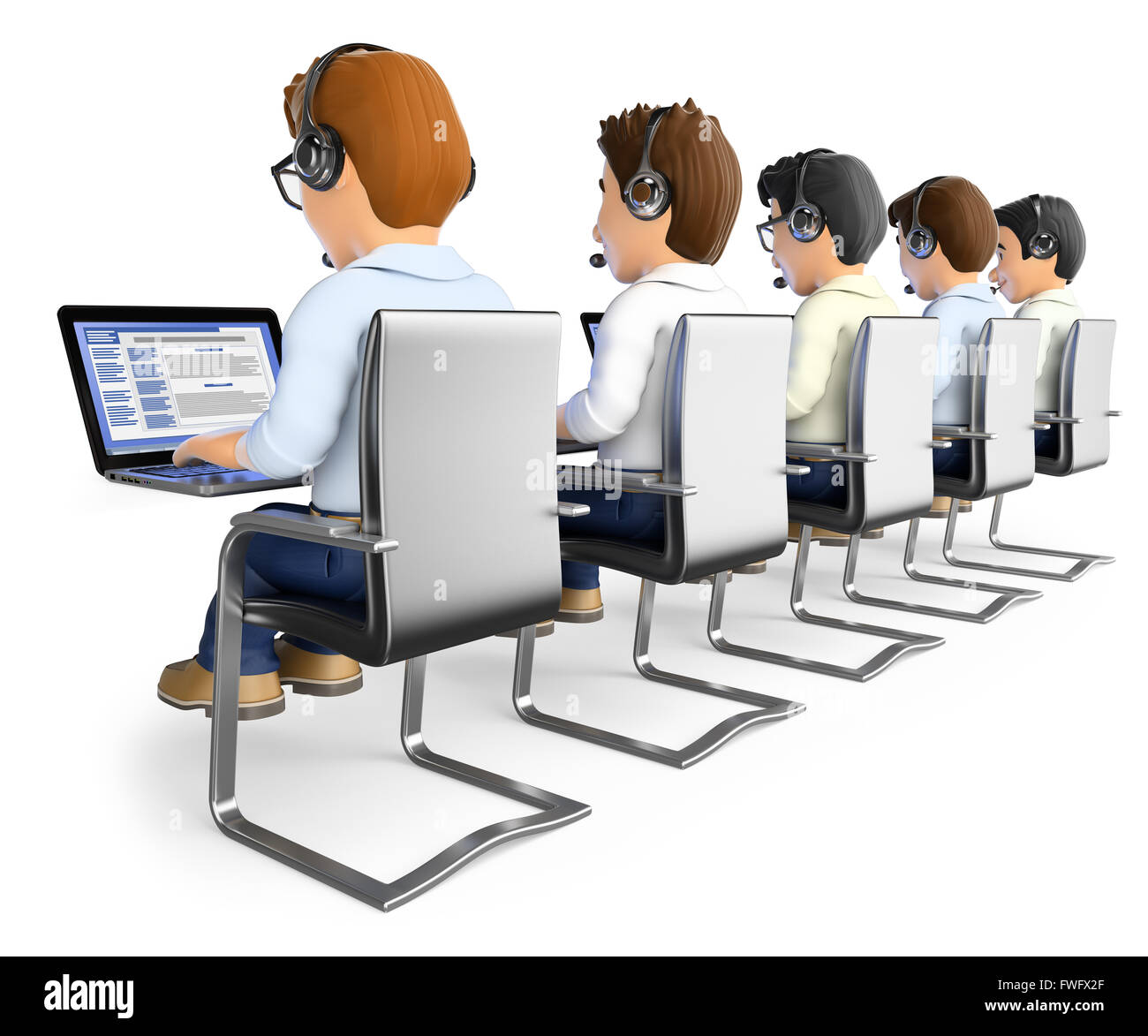 Call center representative in Cut Out Stock Images & Pictures - Alamy