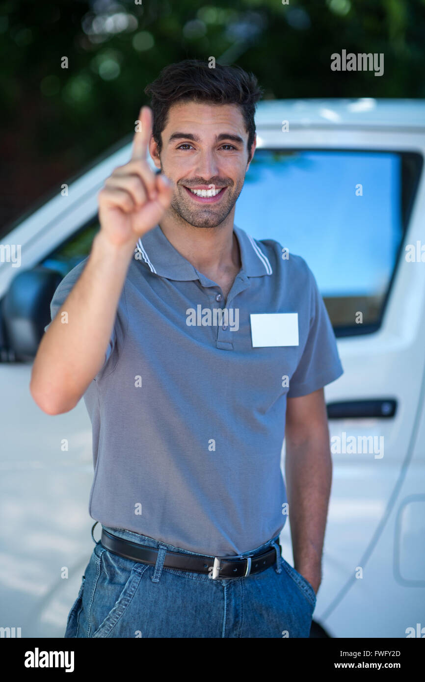 Gesturing looking at camera land vehicle transportation hi-res stock ...