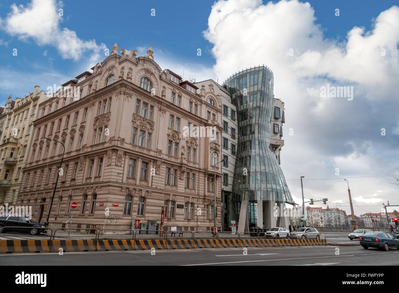 PRAGUE, CZECH REPUBLIC - JANUARY 2, 2016 : View of famous glass ...