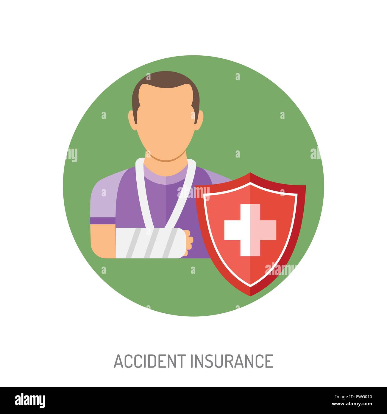 Insurance Flat Icons Stock Vector Image & Art - Alamy