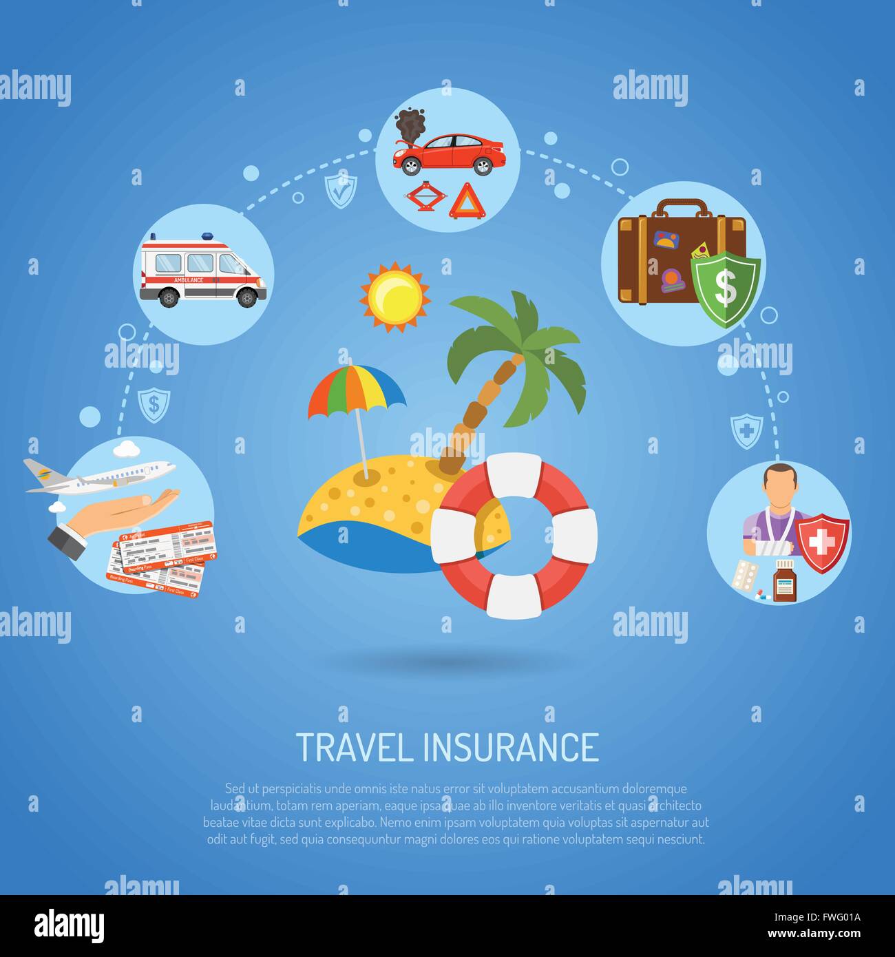 Travel Insurance Infographics Stock Vector Image & Art - Alamy