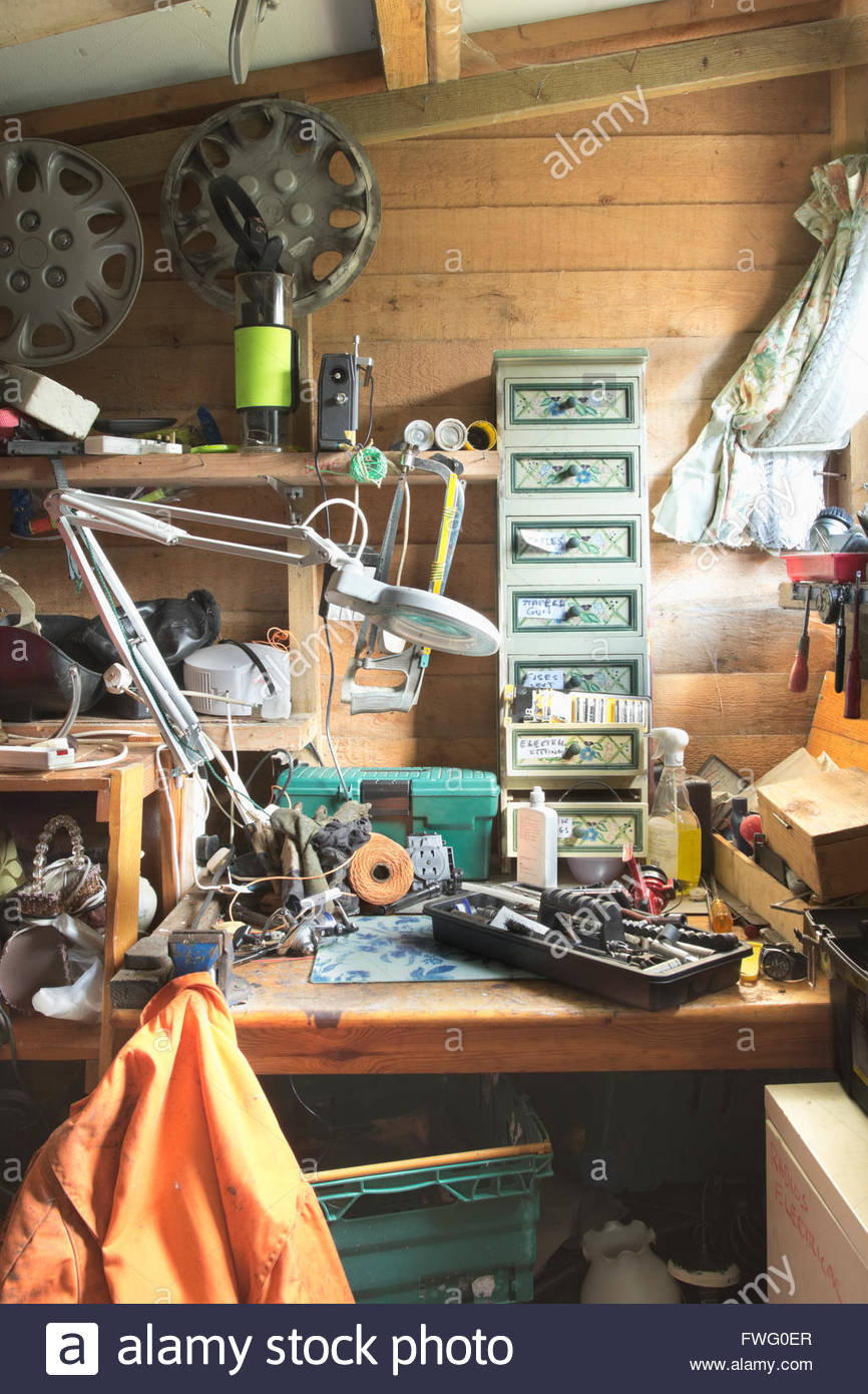 Untidy Messy Work Shed Stock Photos & Untidy Messy Work Shed Stock ...