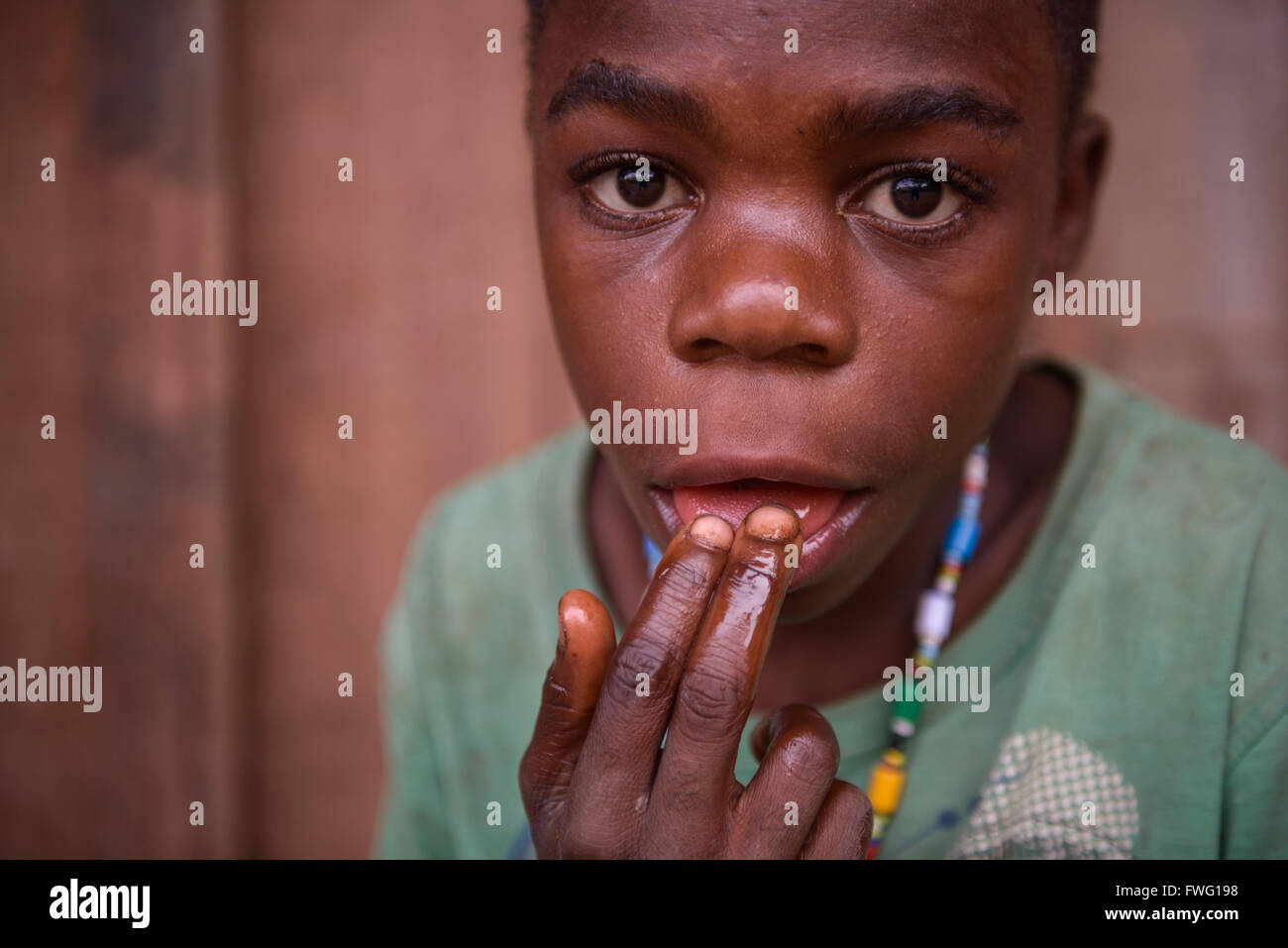 Bayaka Pygmies in the equatorial rainforest, Central African Republic ...